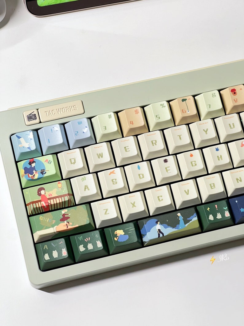 Ghibli Classics Inspired Themed Keycaps PBT 144 Set Cherry or SOA ...