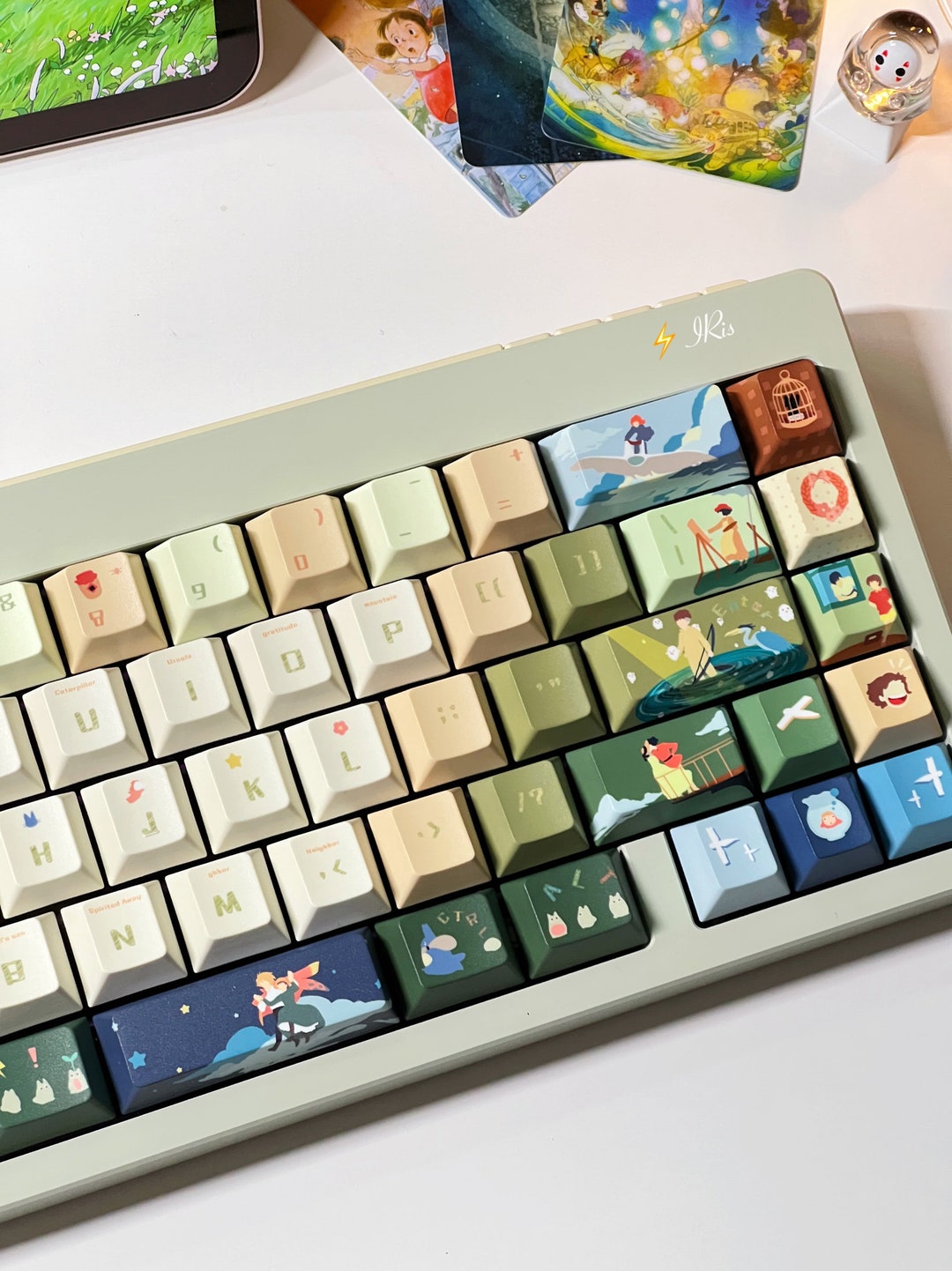 Ghibli Classics Inspired Themed Keycaps PBT 144 Set Cherry or SOA ...