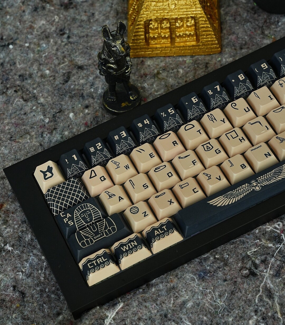 Egyptian Hieroglyphic Scripture Themed Keycaps PBT 140 Set Cherry ...
