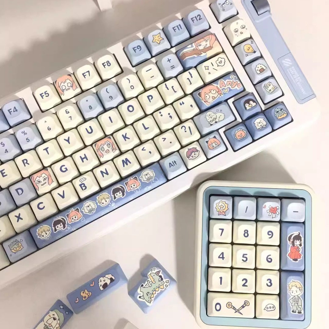 Anime Spy X Family Inspired Themed Keycaps PBT 151 Set MDA Profile for ...
