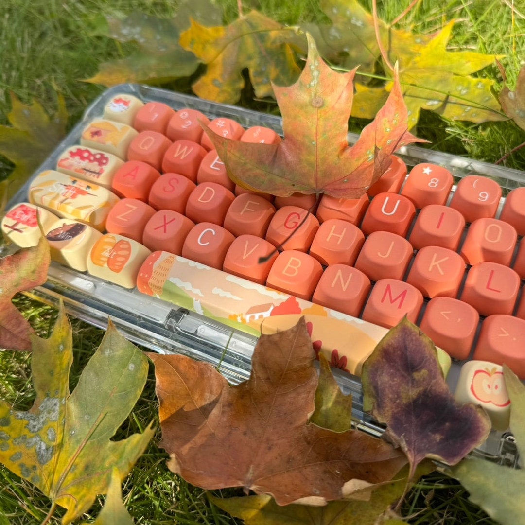 Autumn Country Themed Keycaps PBT 134 Set XOA Profile for Mechanical ...