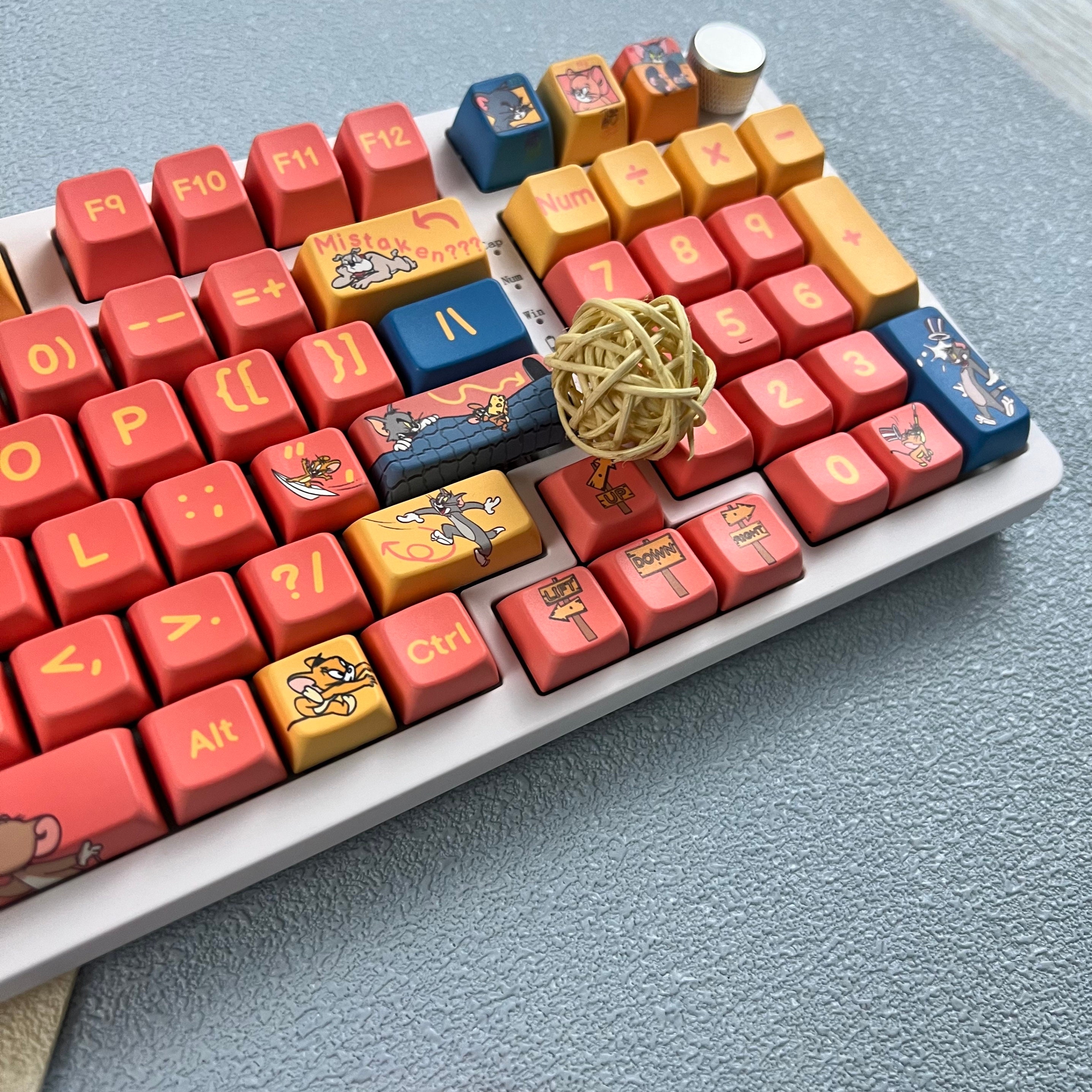 Cartoon Tom and Jerry Inspired Keycaps PBT 139 Set MDA Profile for ...