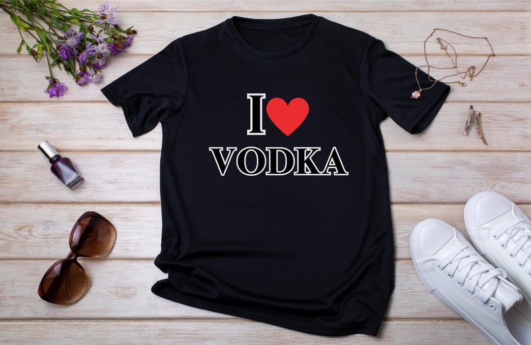 I Love Vodka Shirt: Funny Drinking Tee, Vodka Lover Gift - Etsy