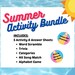 Summer Activity Bundle, Summer Activities, Summer Party Games, Summer ...
