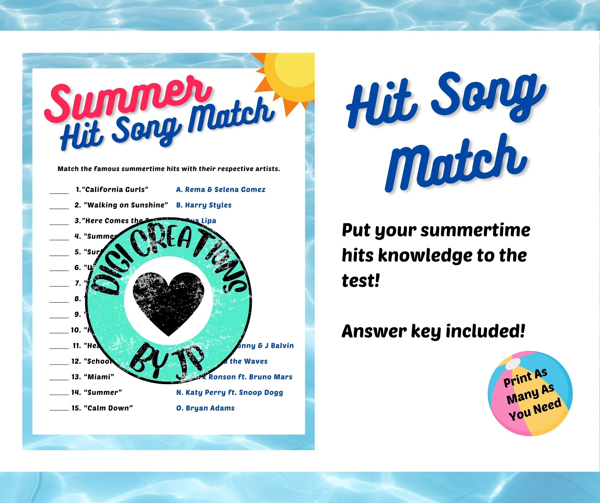 Summer Activity Bundle, Summer Activities, Summer Party Games, Summer ...