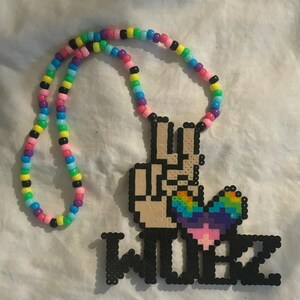 Peace Wubz Perler / Rave Accessories / Festival Accessories / Perler ...