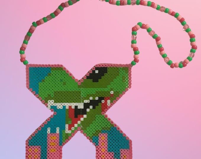 Excision Dino Perler / Rave Accessories / Festival Accessories / Perler ...