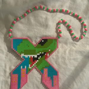 Excision Dino Perler / Rave Accessories / Festival Accessories / Perler ...