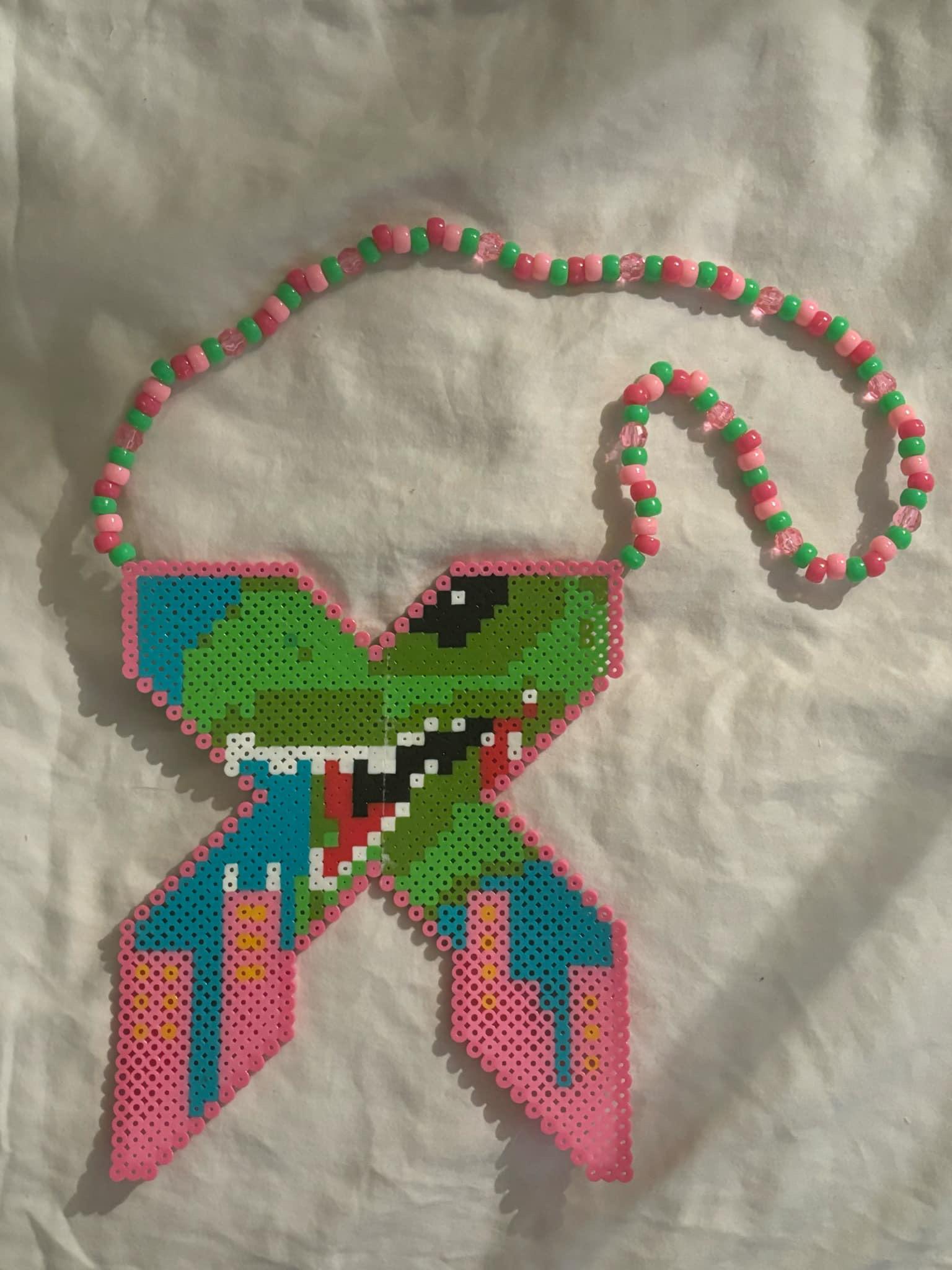Excision Dino Perler / Rave Accessories / Festival Accessories / Perler ...