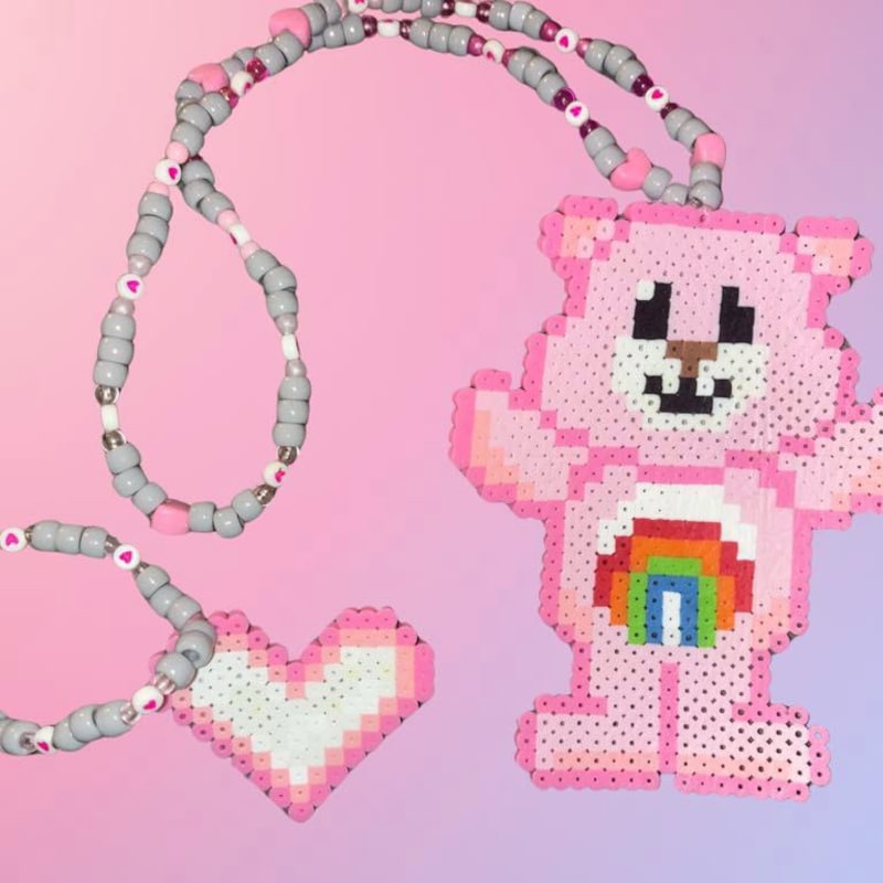 Perler Bead Necklace - Etsy