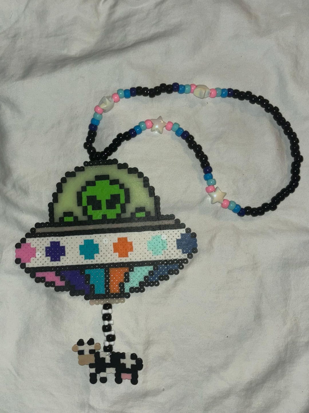 Alien Spaceship Perler / Rave Accessories / Festival Accessories ...