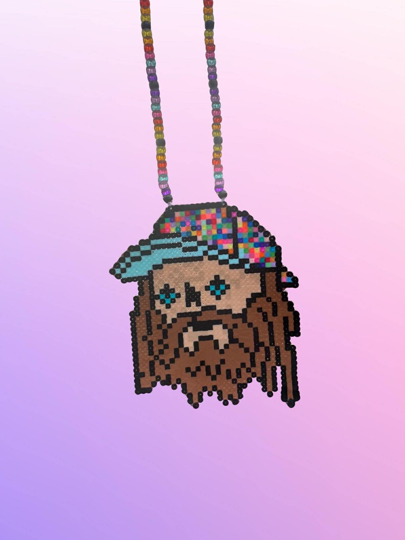 Boogie T Perler Necklace / Custom Necklace / Rave Accessories ...