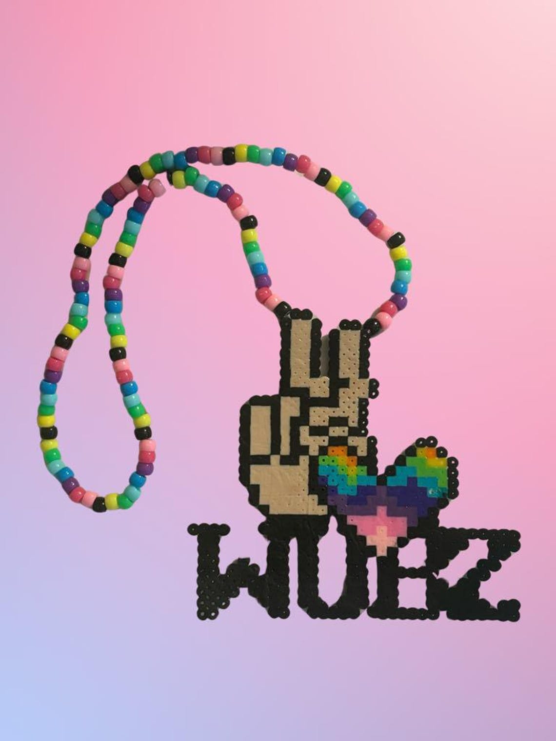 Peace Wubz Perler / Rave Accessories / Festival Accessories / Perler ...