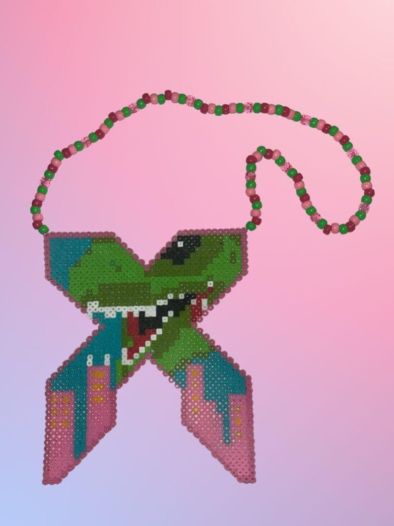 Excision Dino Perler / Rave Accessories / Festival Accessories / Perler ...