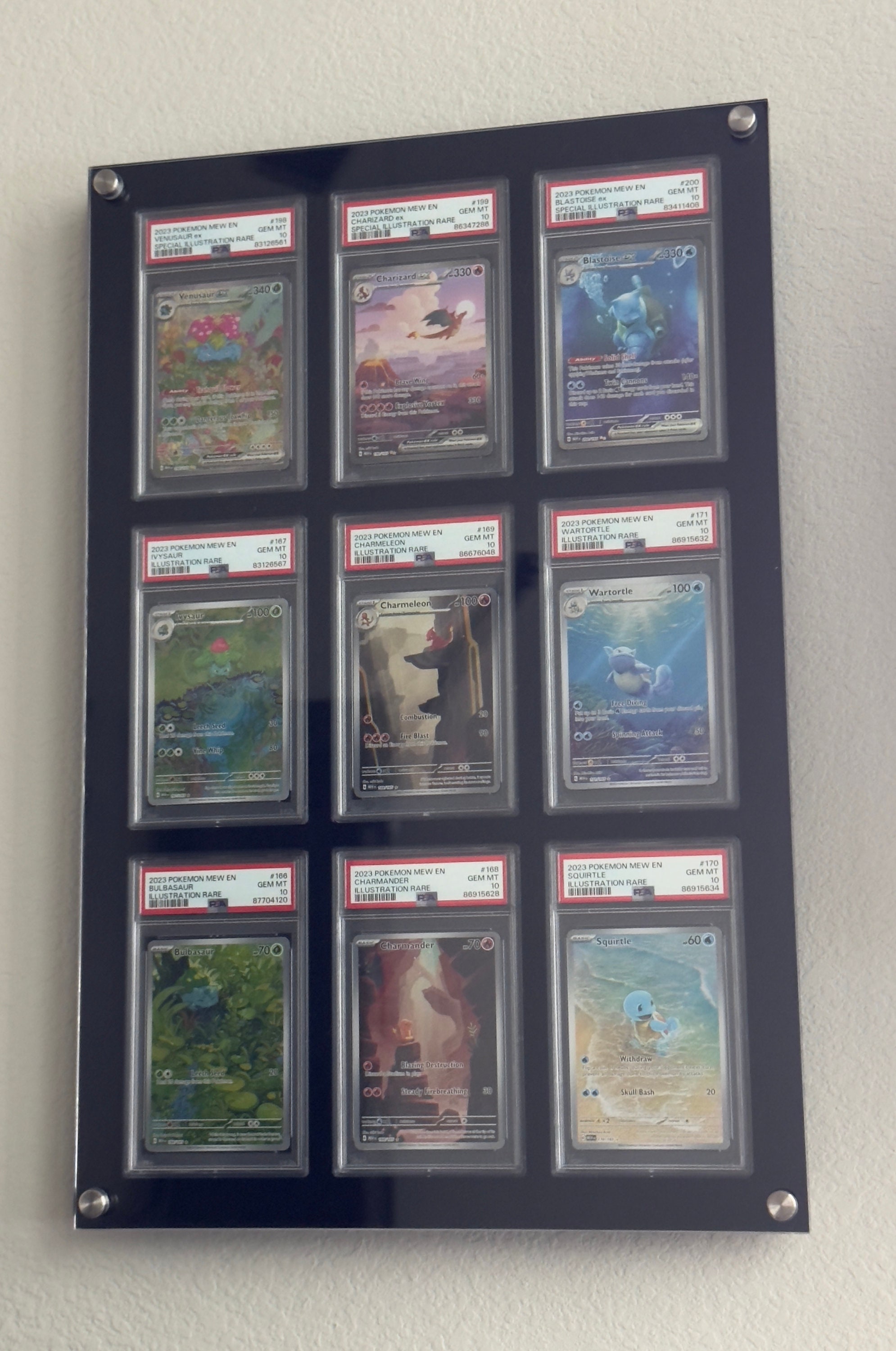 PSA/CGC Graded Card Premium Acrylic Display Case for : 9 Card Capacity ...