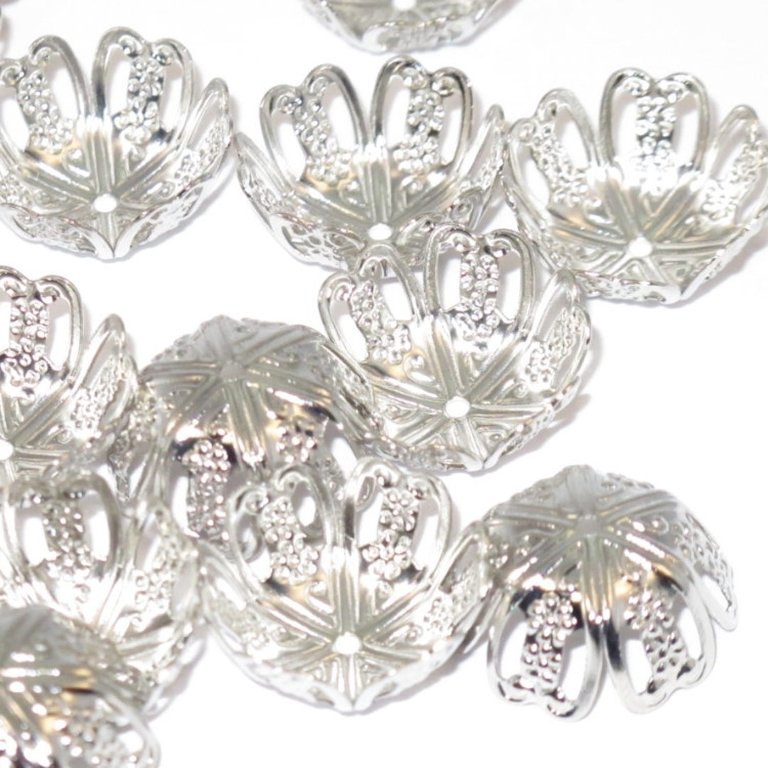 Large Bead Cap 16 Mm Size With a 1mm Hole Flexable Adjustable Bendable ...