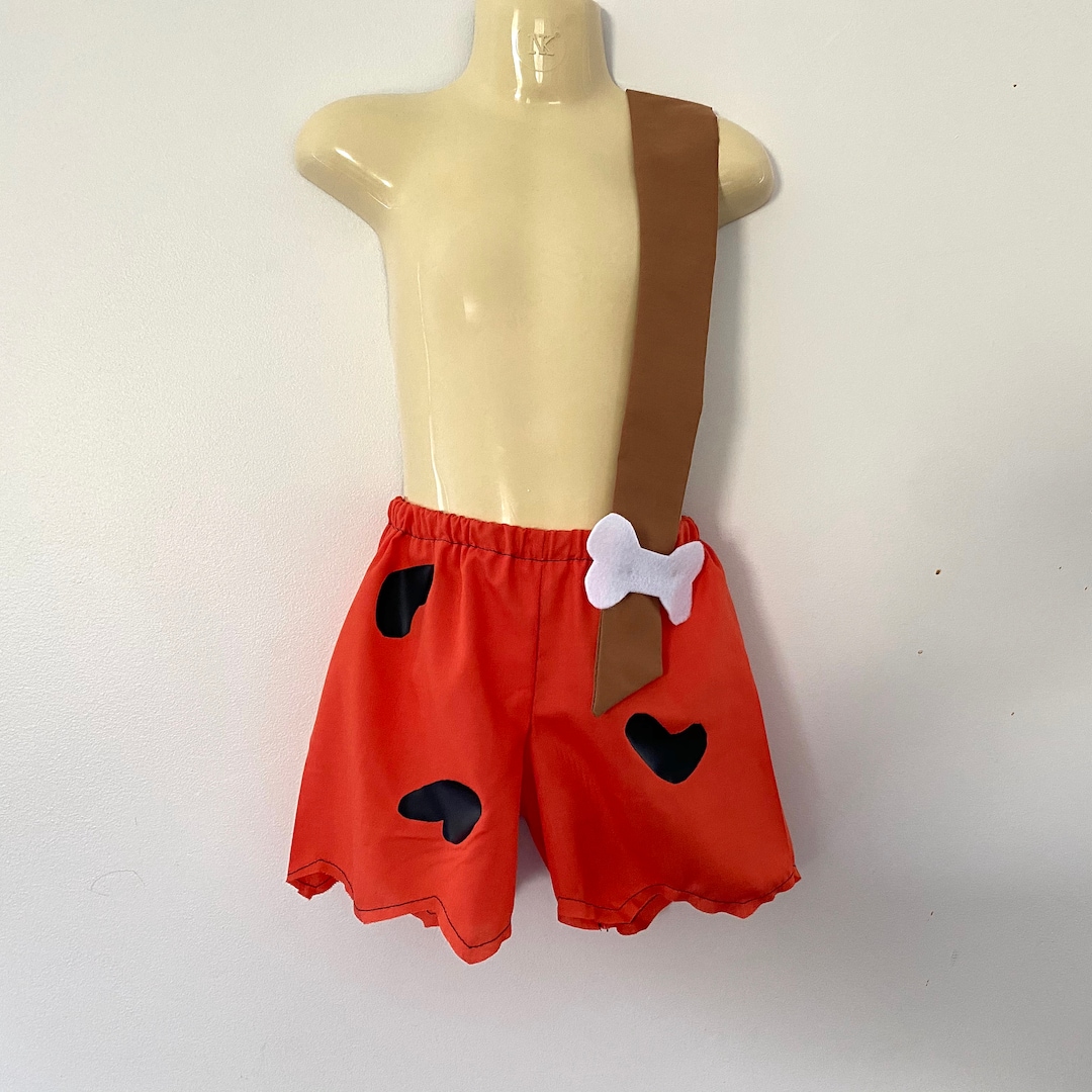 Bam Bam Costume - Boy - Shorts With Strap - Halloween - Etsy