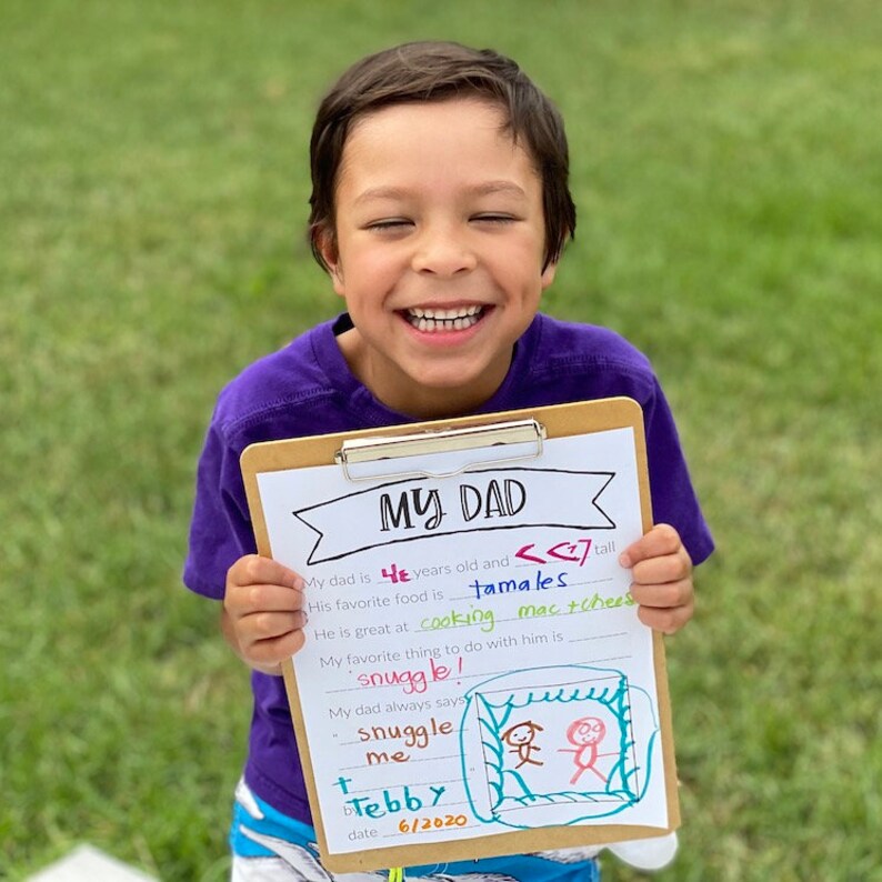 Father's Day Questionnaire My Dad My Grandpa My Papa - Etsy