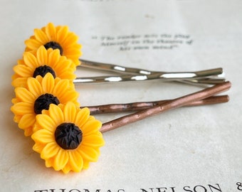 Yellow Bobby Pins - Etsy