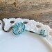 Aqua Sky Blue Skeleton Key Necklace Verdigris Patina Key - Etsy