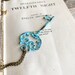 Aqua Sky Blue Skeleton Key Necklace Verdigris Patina Key - Etsy