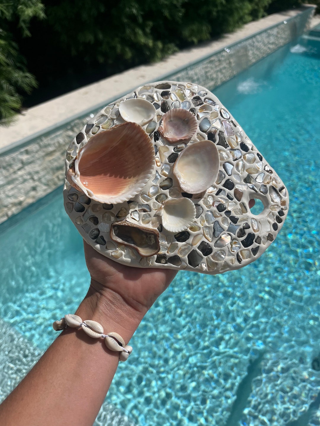 Daughter of Pearl Seashell Paint Palette - Etsy