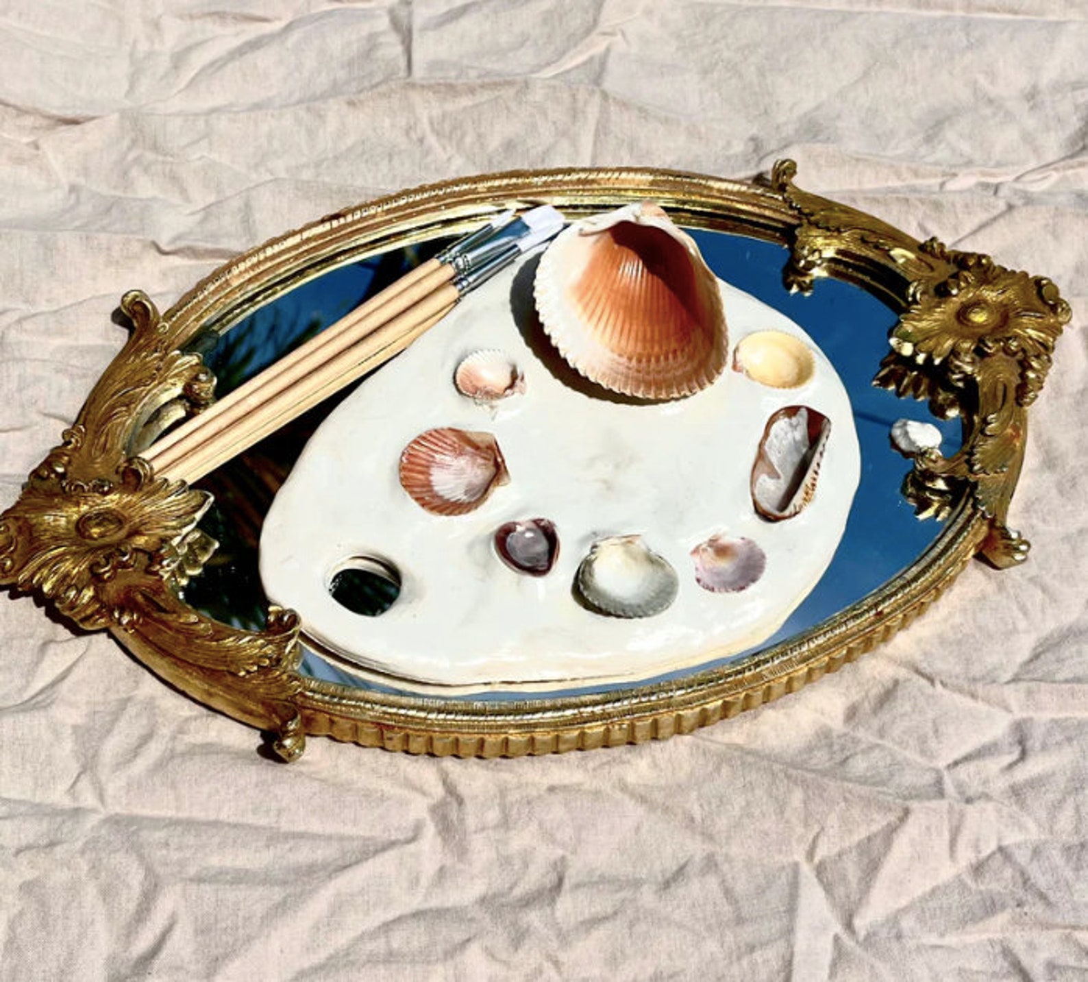 Seashell Paint Palette - Etsy