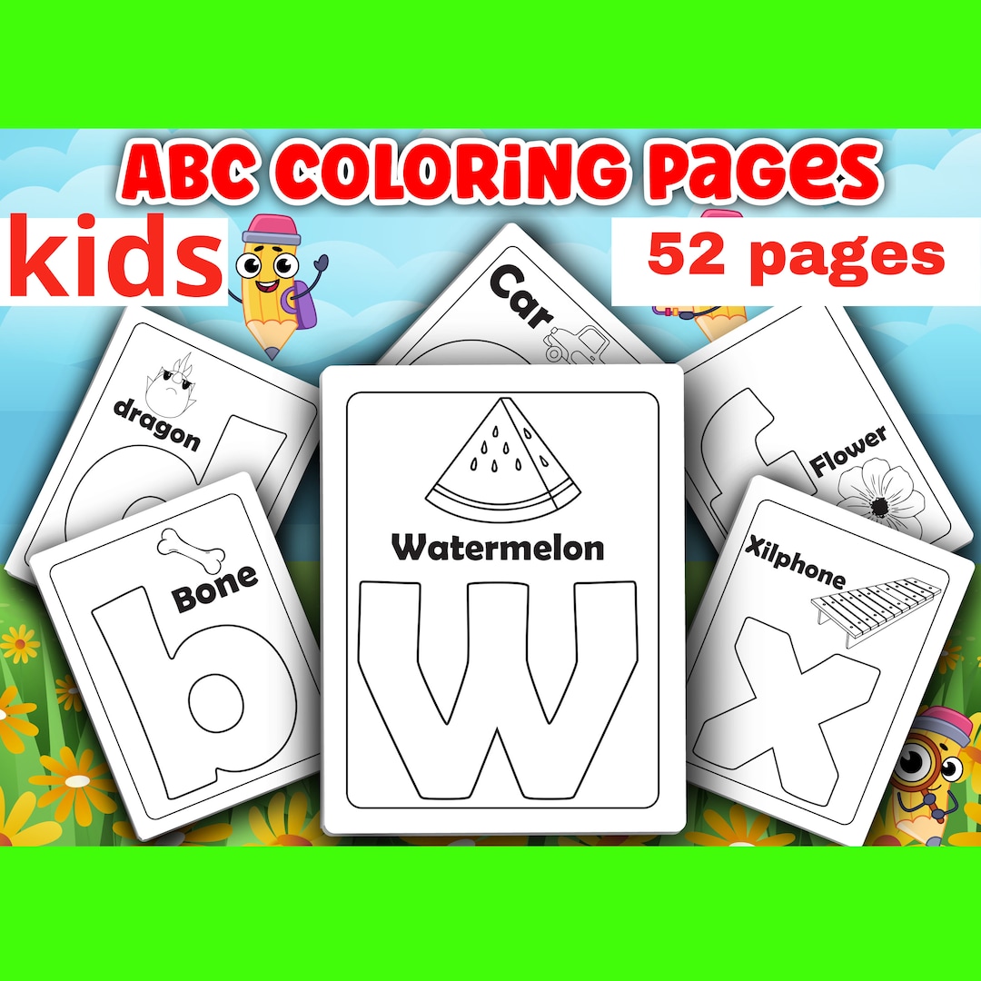 Abecedary, Alphabet Book, ABC, Alphabet, Letters ABC Alphabet Coloring ...