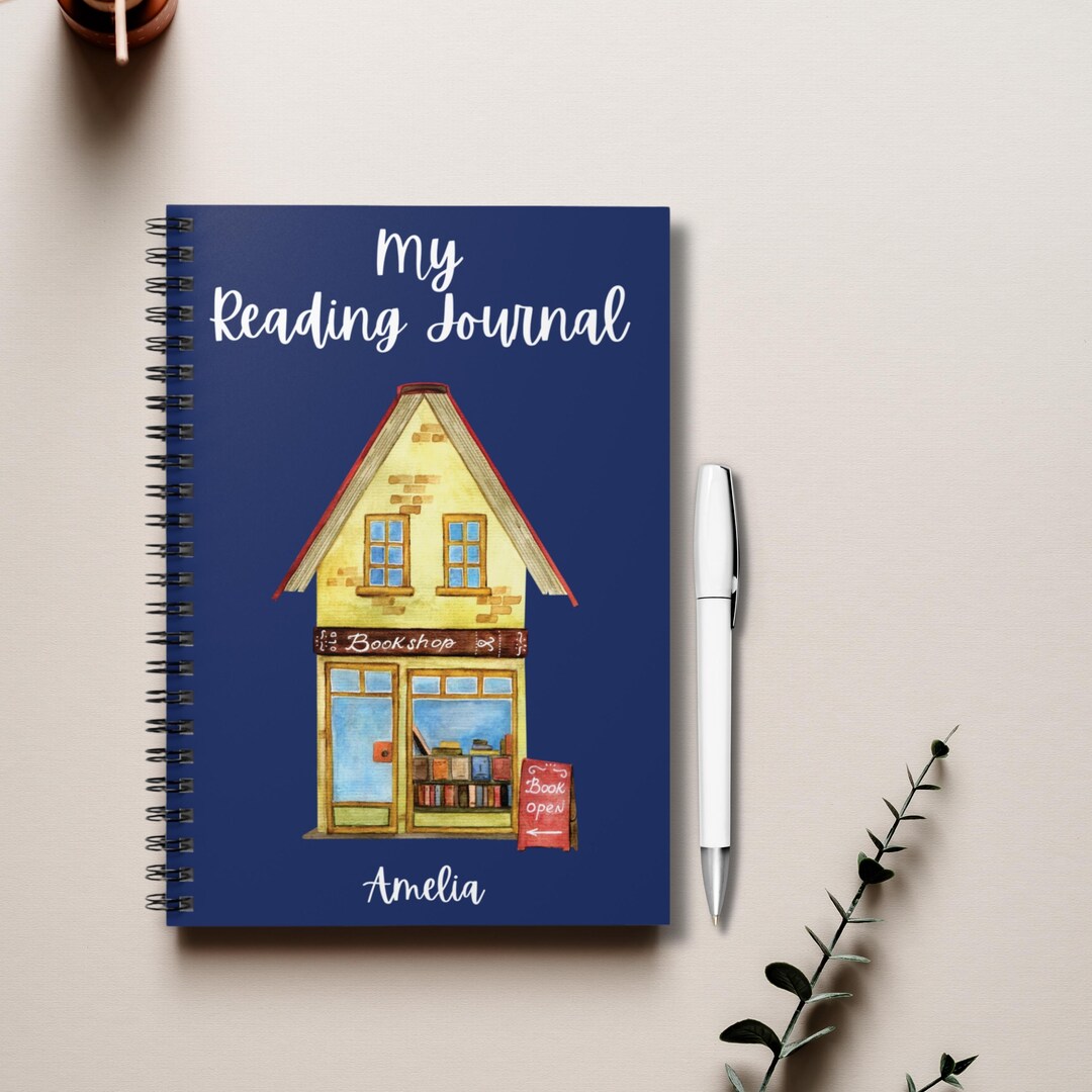 Personalized Reading Journal Spiral Bound Book Tracker for Book Lovers ...