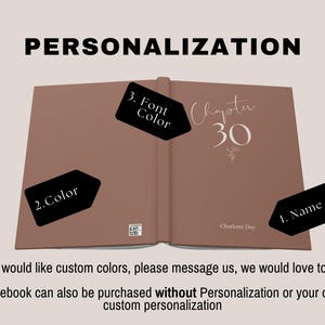 Chapter 40 Journal Personalized 40th Birthday Gift for Her, Notebook ...