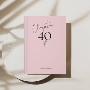 Chapter 40 Journal Personalized 40th Birthday Gift for Her, Notebook ...