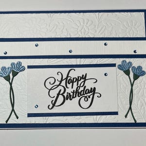 Two Handmade Birthday Cards Blank Inside, Happy Birthday - Etsy