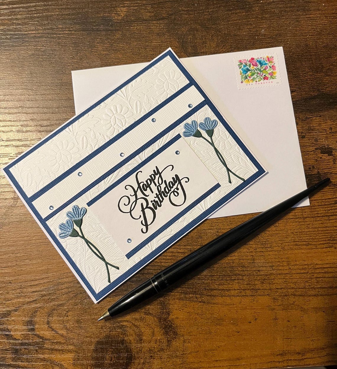 Two Handmade Birthday Cards Blank Inside, Happy Birthday - Etsy