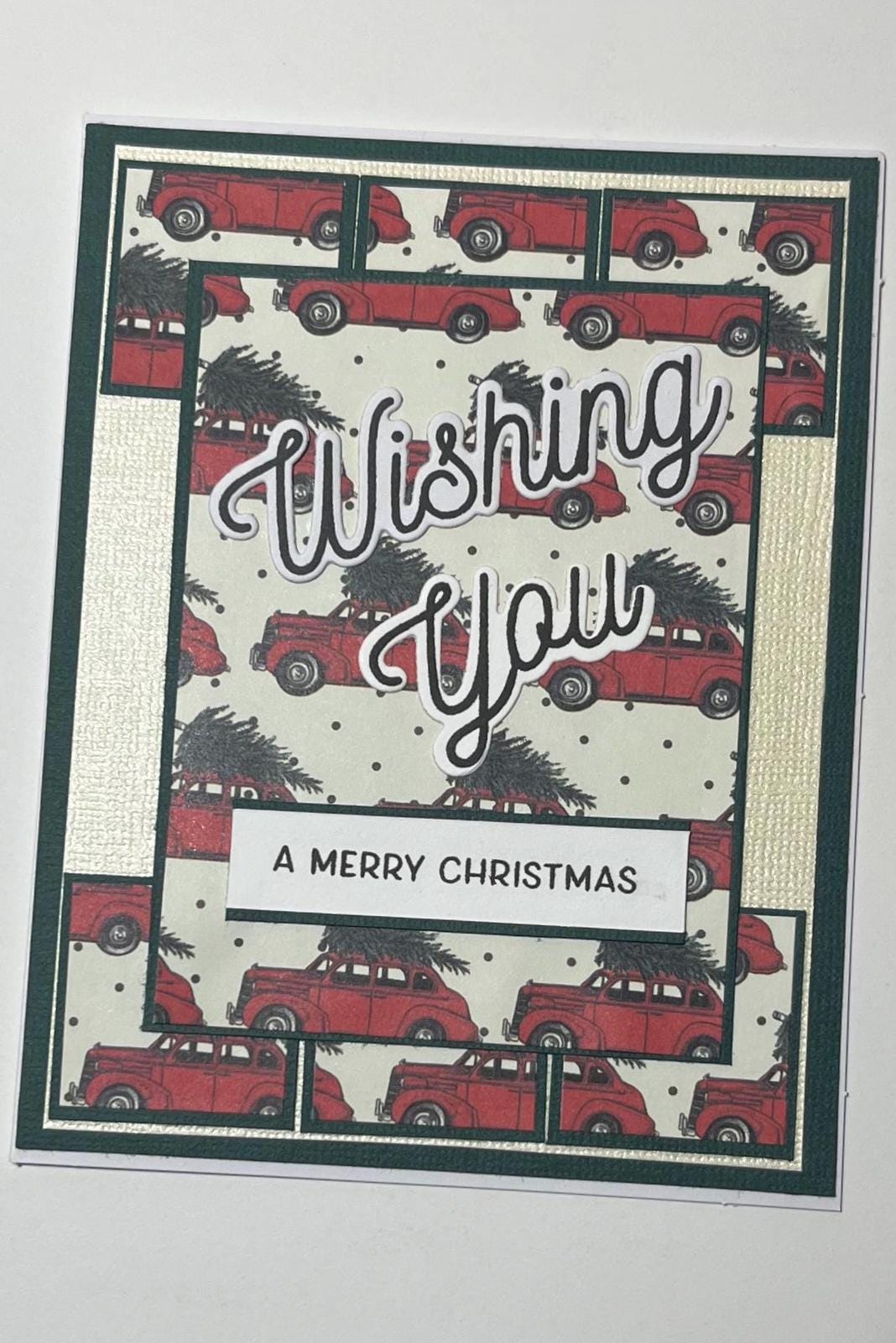 4-handmade Christmas Cards, Four Different Unique Designs, Wishing Youa ...