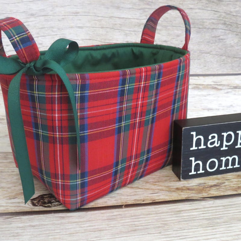 Plaid Picnic Basket - Etsy