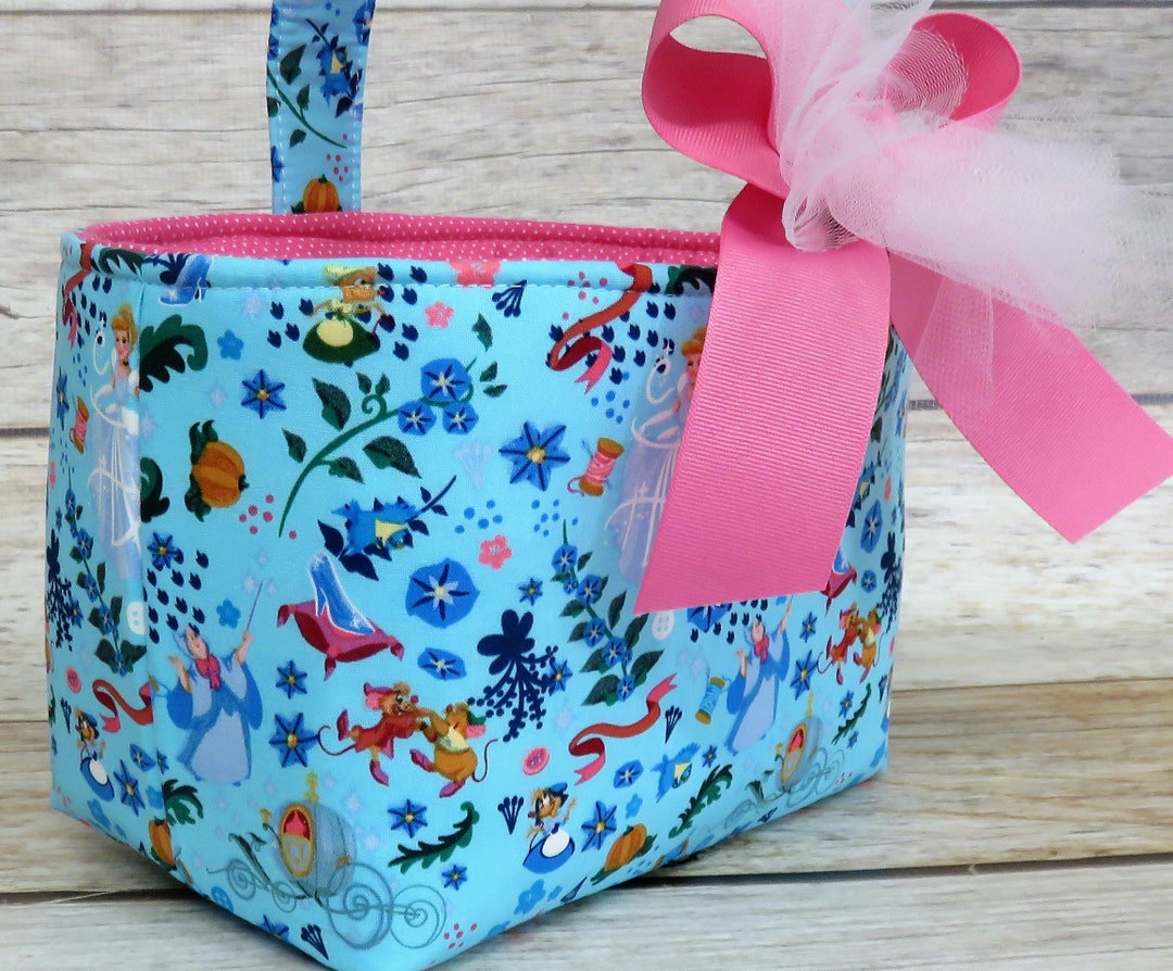 Cinderella Magic Disney Princess Blue Fairy Fabric - Easter Egg Basket ...