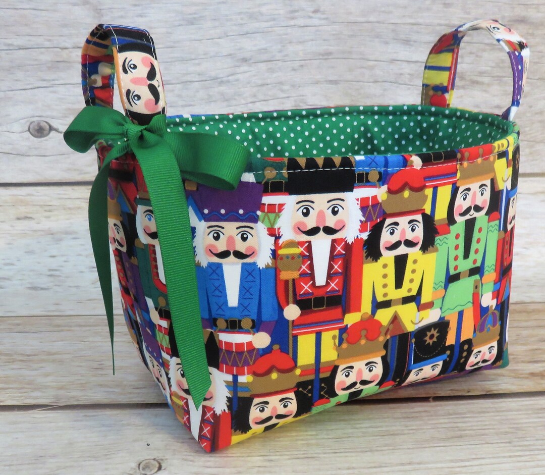 Multi Color Nutcrackers - Christmas Xmas Holiday Fabric - Organizer ...