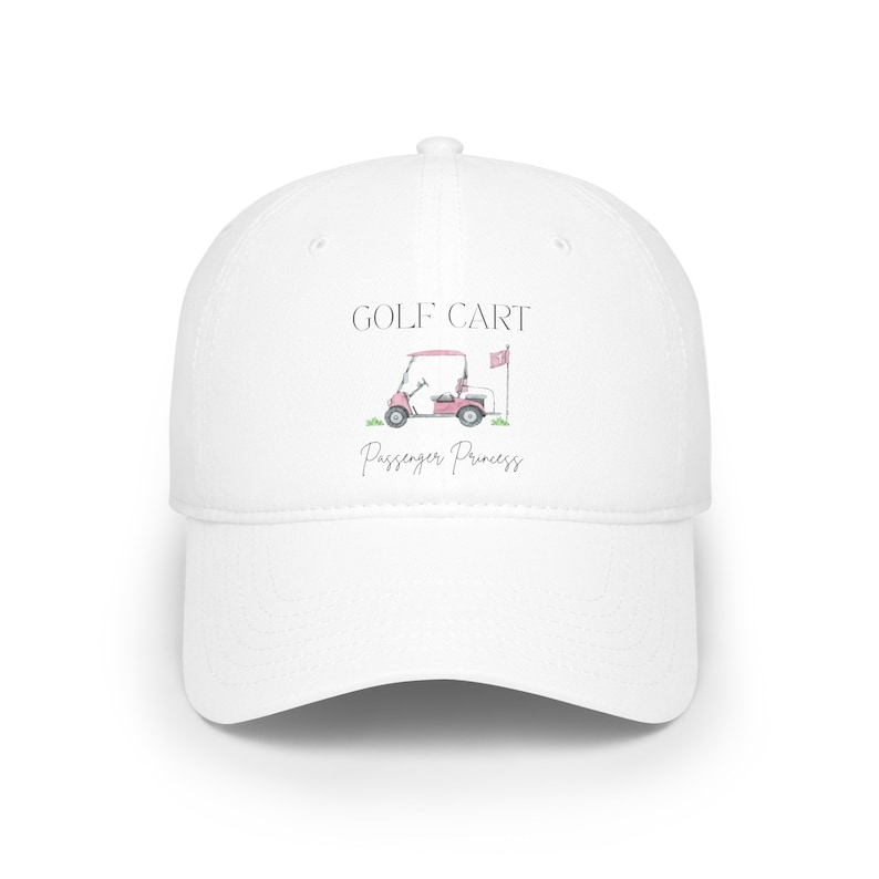 Passenger Princess Golfing Cap, Golfer Gift, Golf Hat, Golf Tournament Cap, Pink Golf Cart, Gift ...