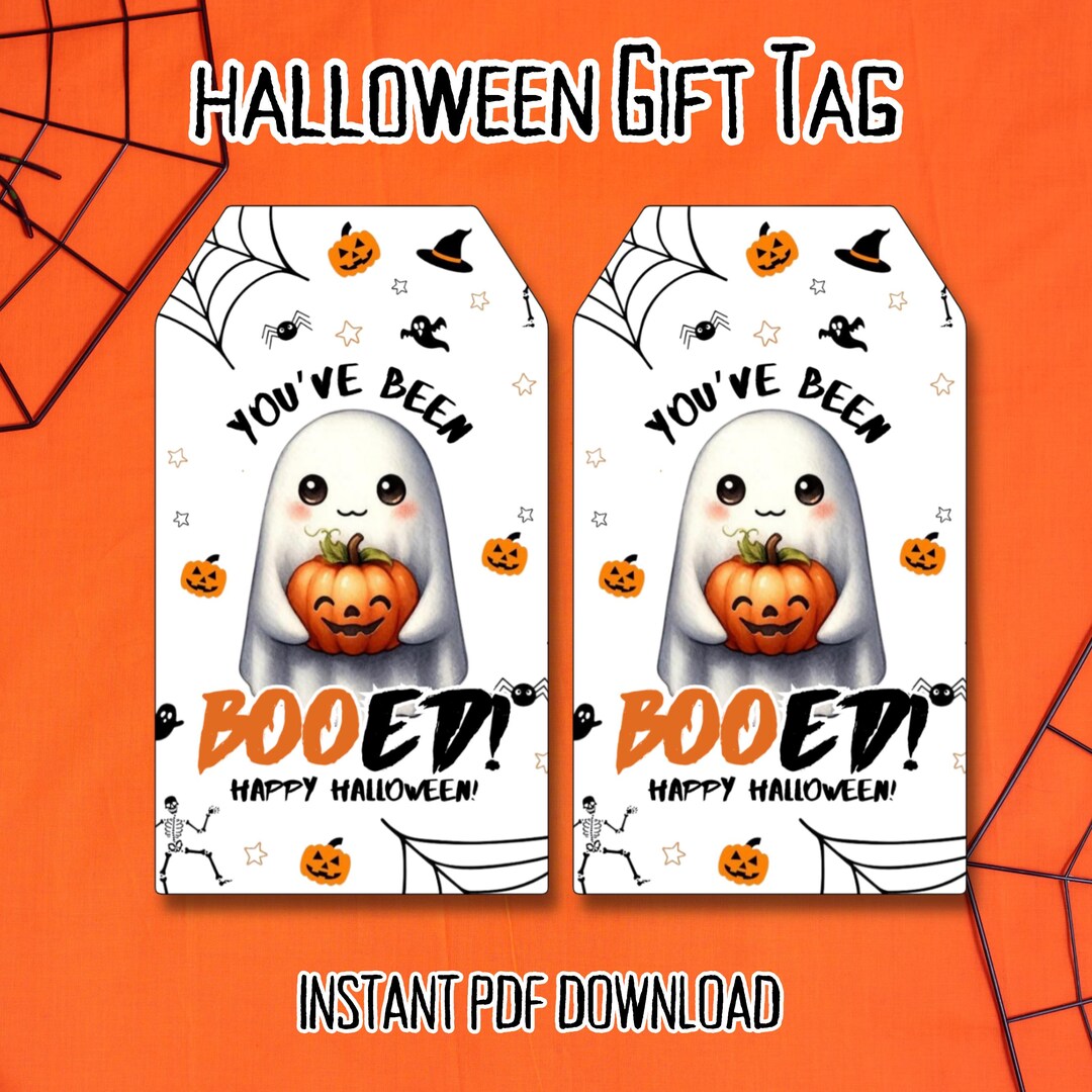 Printable Halloween Gift Tag, Trick or Treat Favor (PDF) - Etsy
