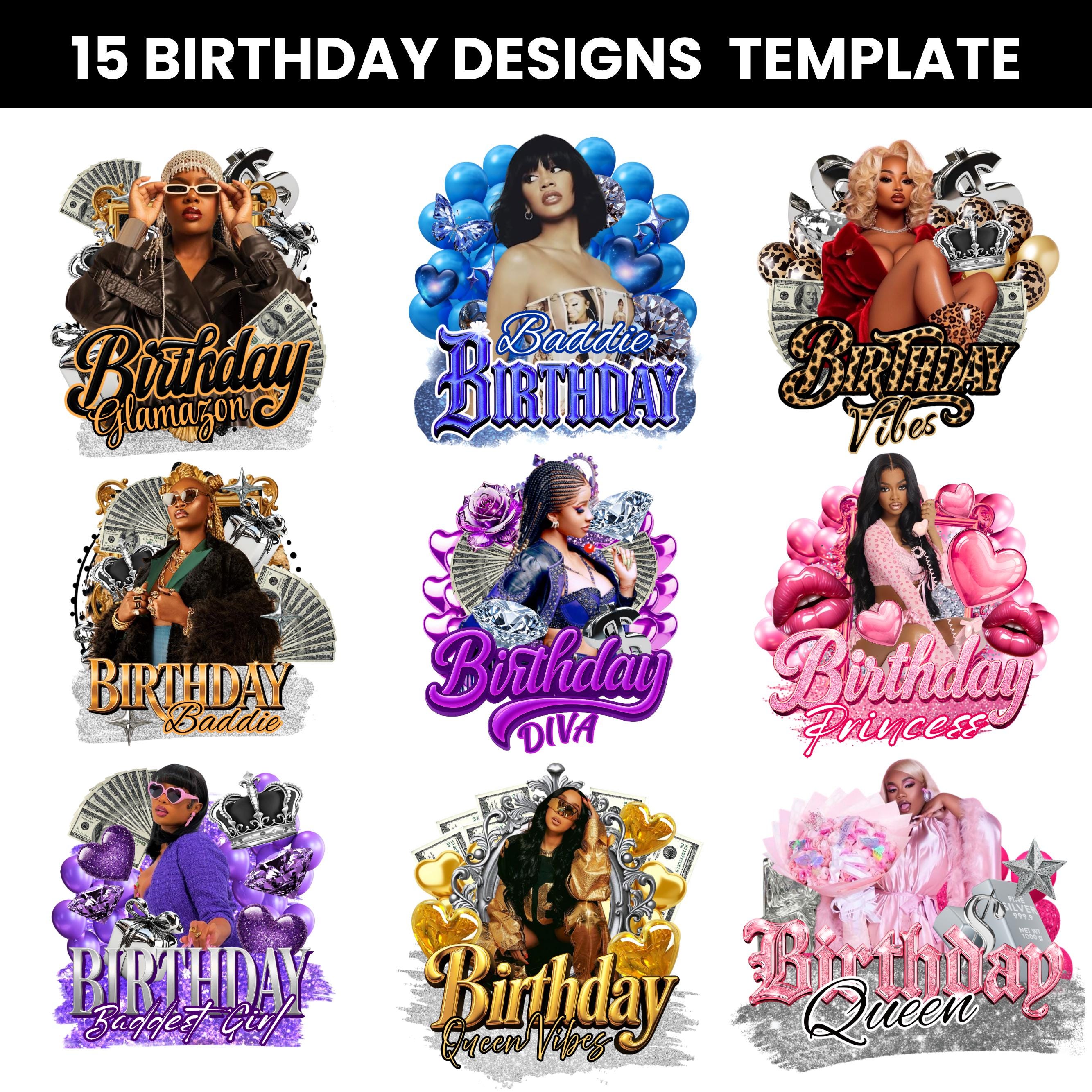 Birthday Design Template, 15 Birthday Sticker Design Template ...