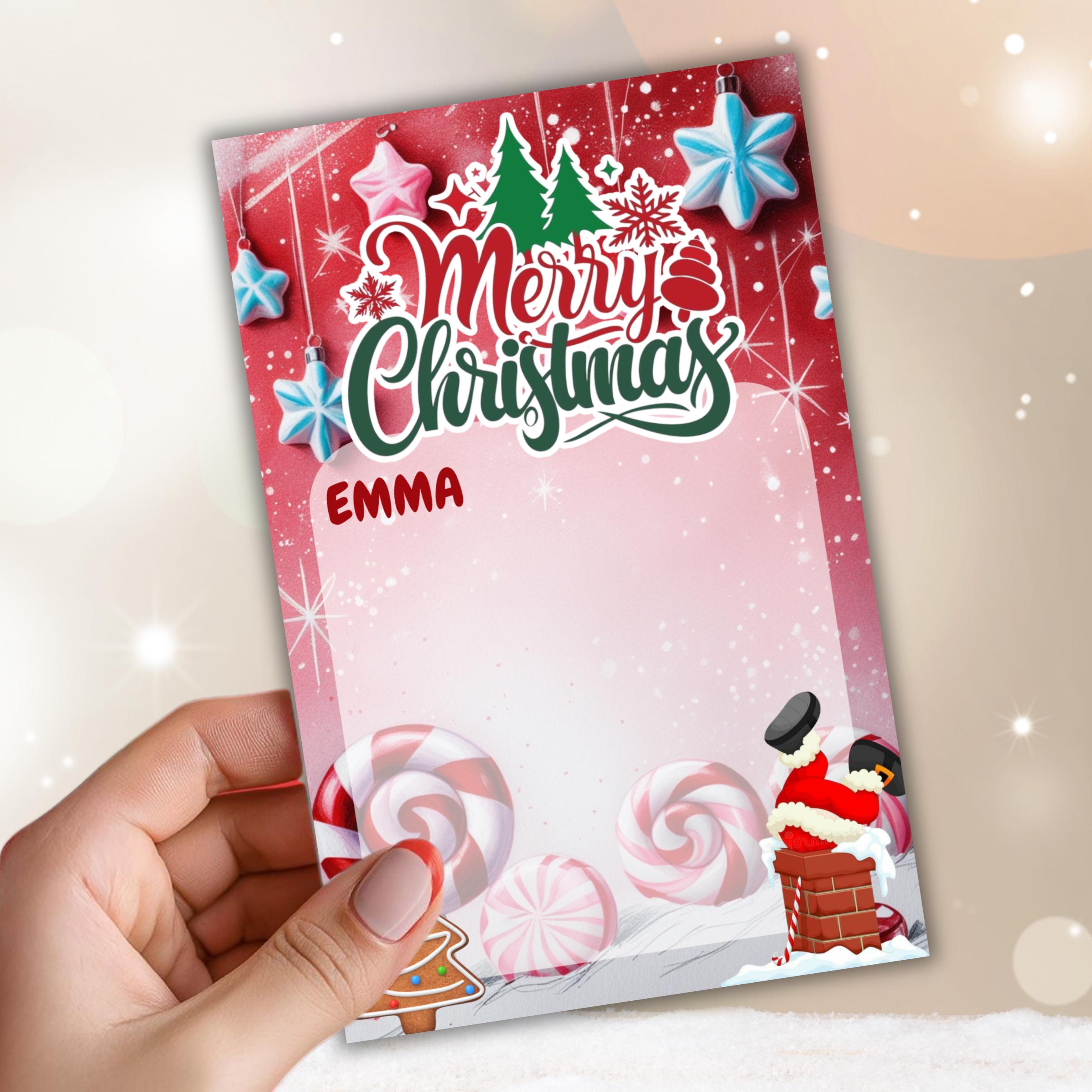 Jumbo Christmas Card Editable Template. Jumbo Cards, Christmas Jumbo ...