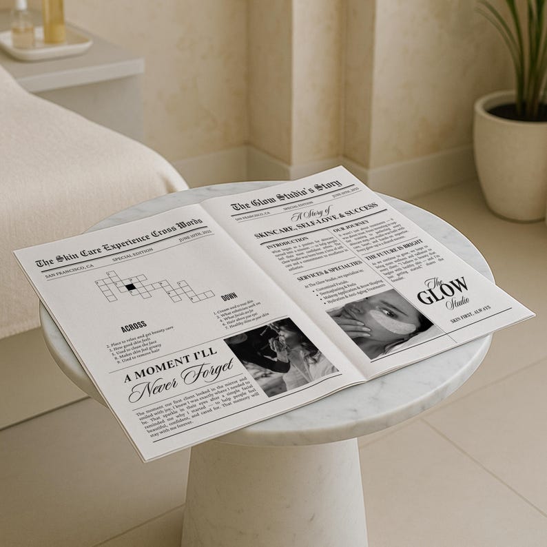 Business Newspaper Template, Editable Large Newspaper Lash Announcement ...