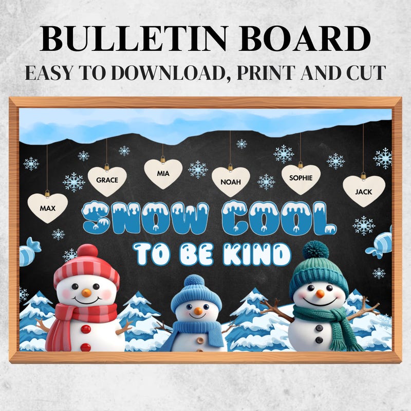 Snow Bulletin Board - Etsy