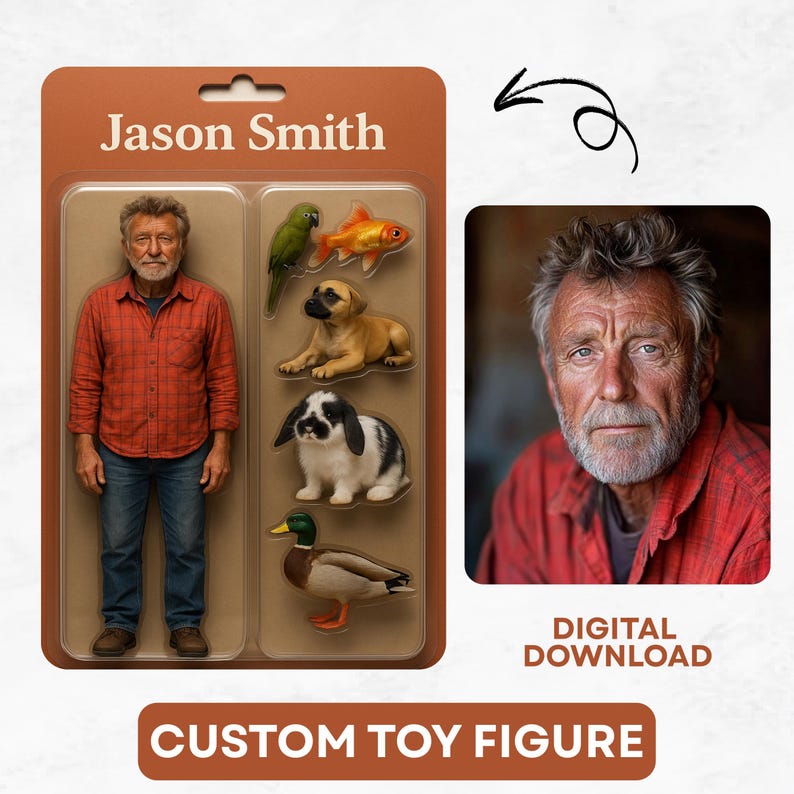 Custom Toy Figure Digital, Custom Action Figure, Personalized Action ...
