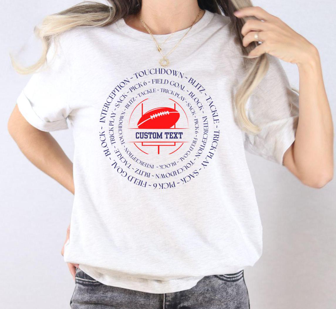 Custom Football Team Shirt, Custom School Colors, High School Football ...