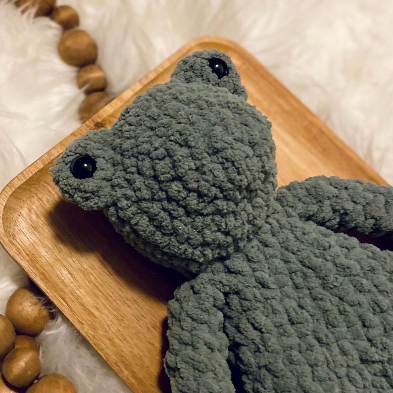 Freddy Frog Toad Crochet Snuggler Lovey Baby Toddler Stuffed Animal ...