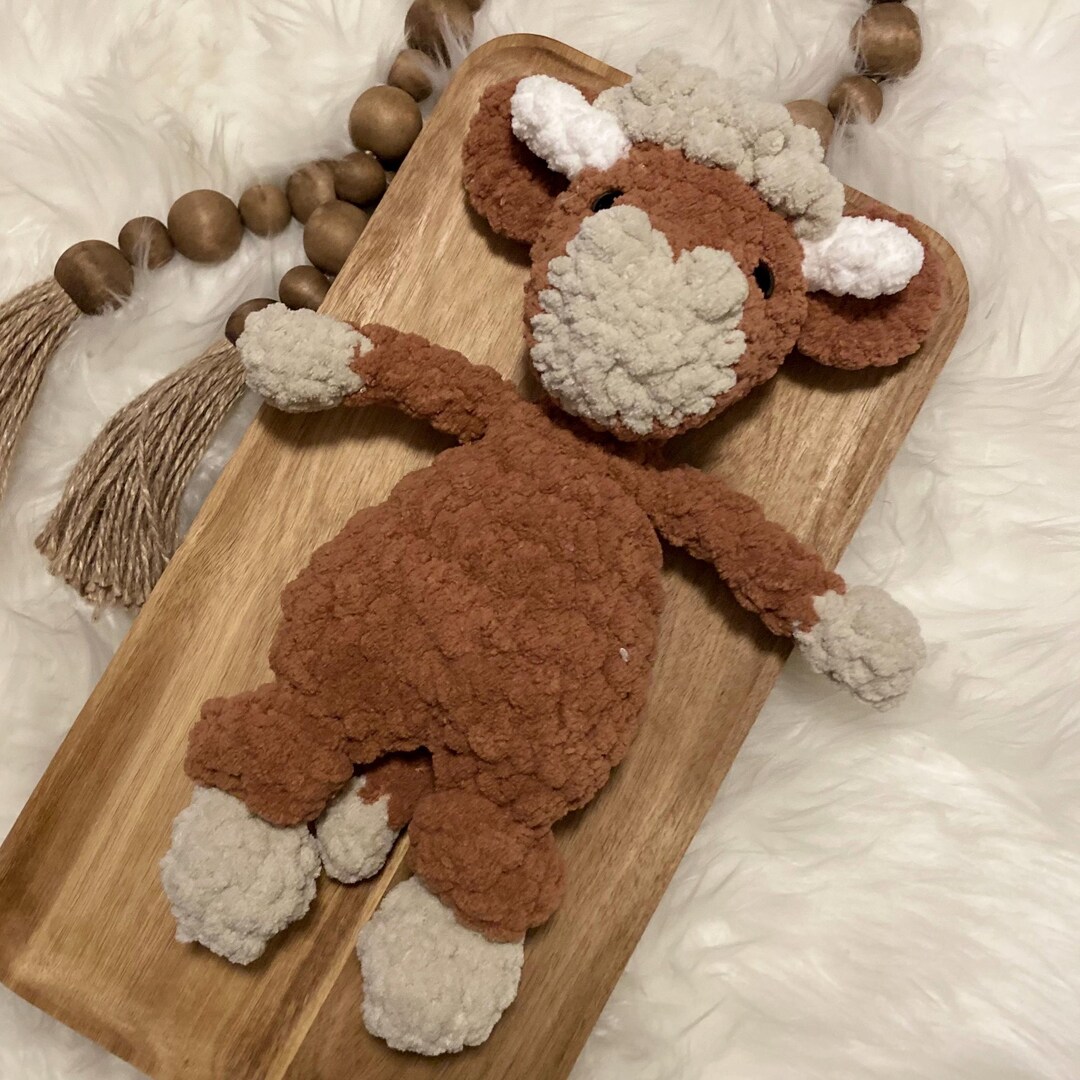 Humphrey Highland Cow Mini Weighted Lovey Baby Toddler Stuffed Animal ...