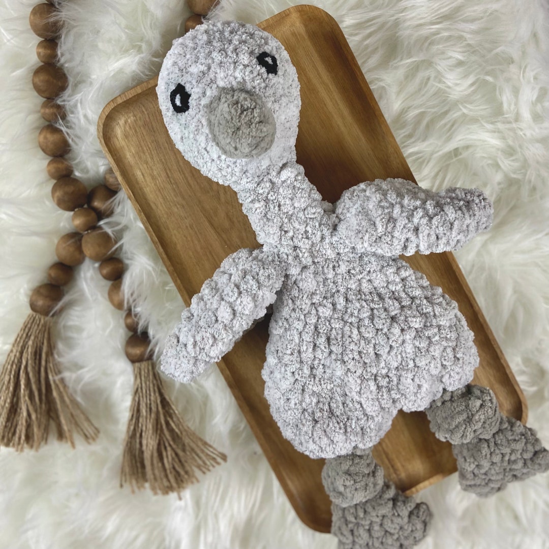 Gilly Goose Crochet Snuggler Lovey Baby Toddler Stuffed Animal Security ...