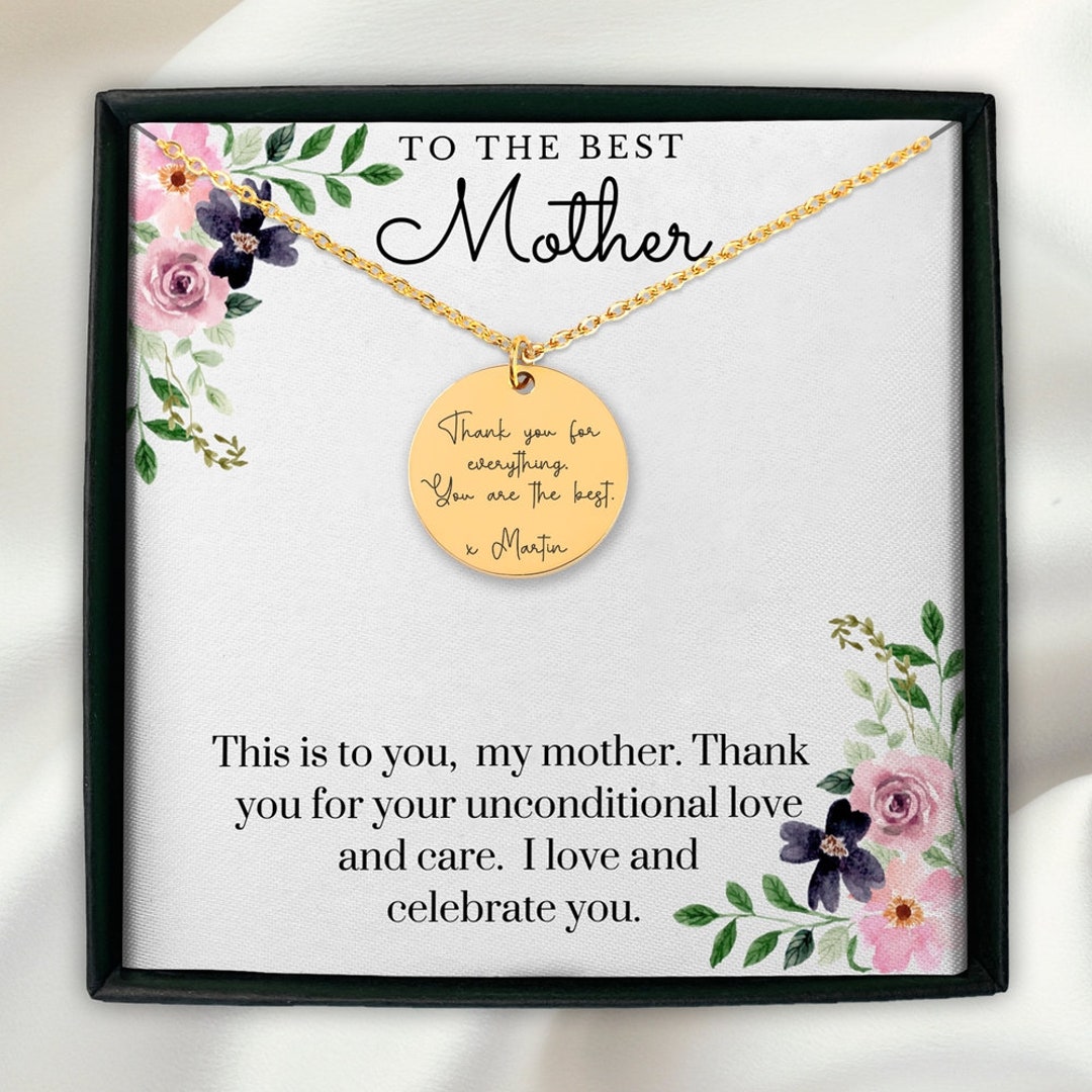 Custom Message Necklace Mother's Day Gift Customized - Etsy