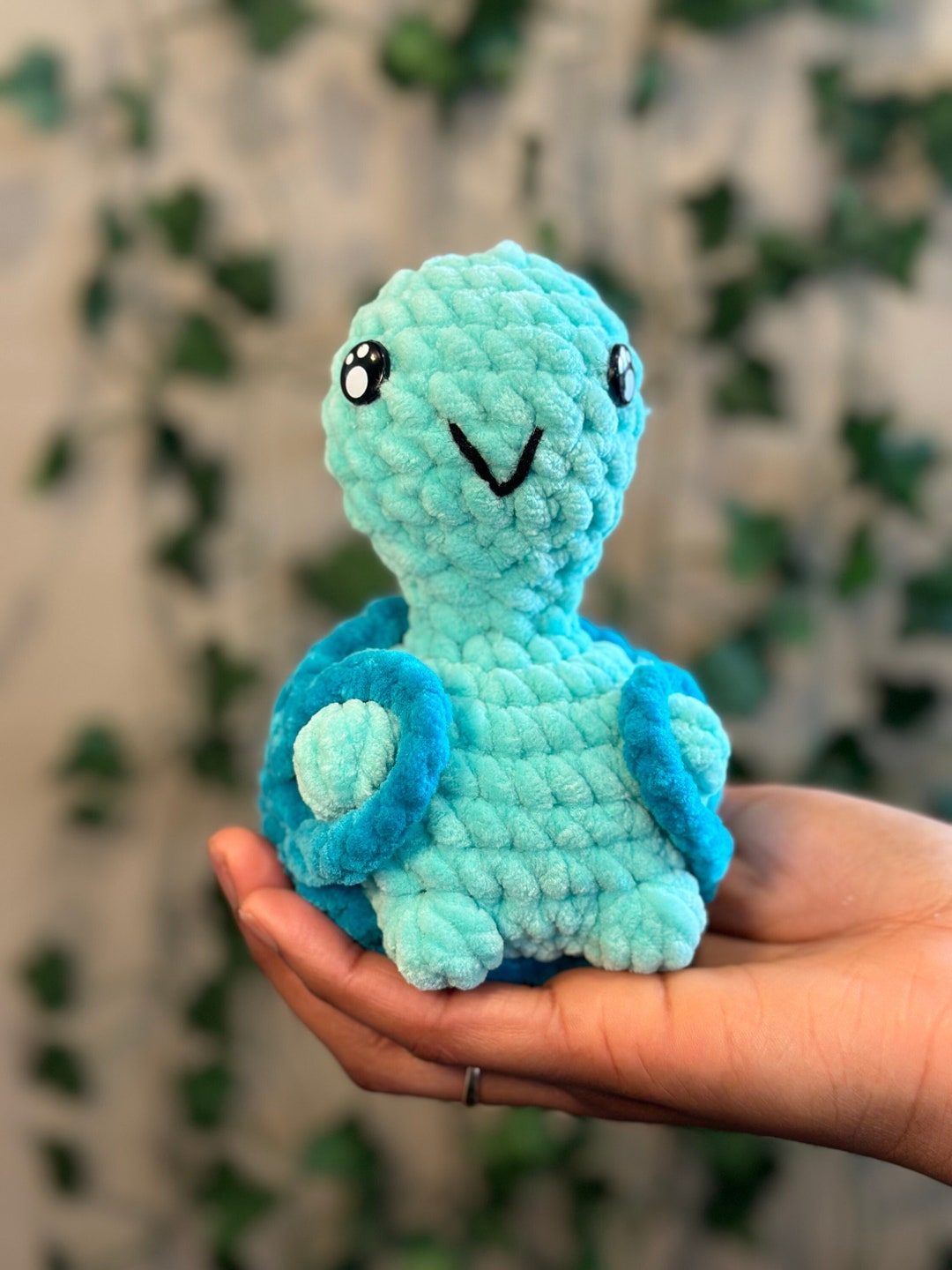 REESE the Bootlicious Turtle Plushie W/ Removable Shell, Crochet Animal ...